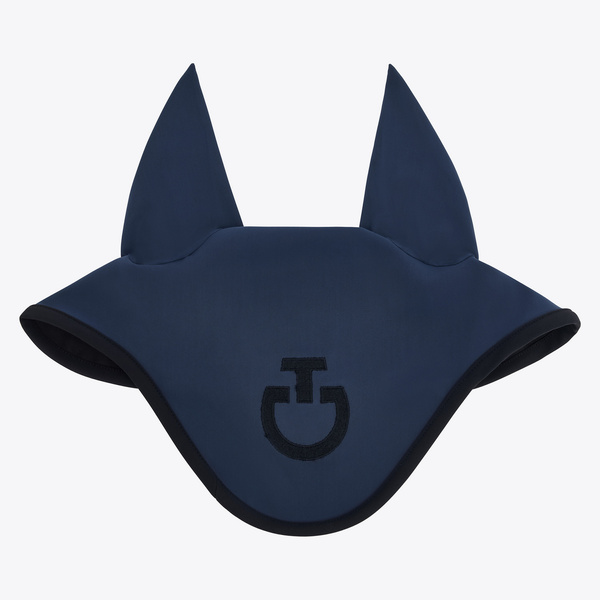 Nauszniki Jersey Stripe Cavalleria Toscana - jasny granat z czarnymi ...