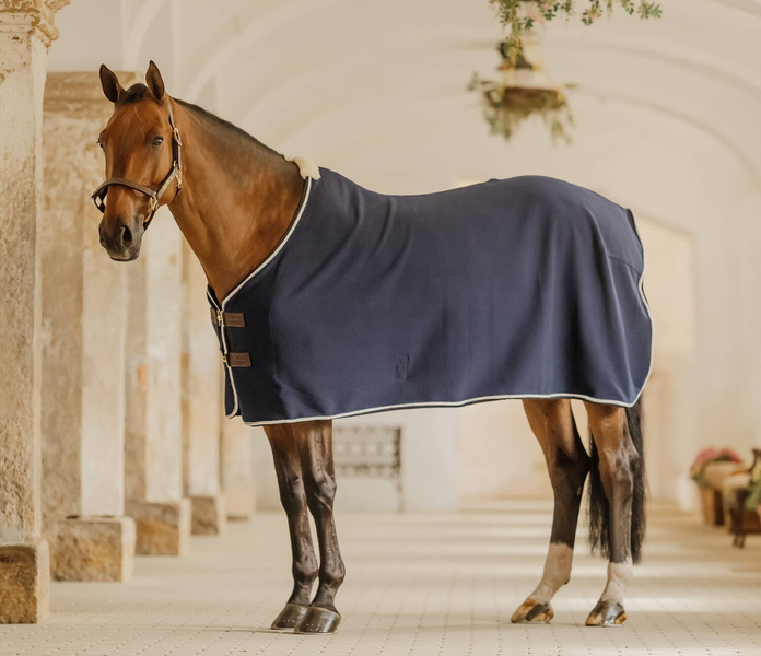 Derka wełniana Kentucky Fleece Rug Show Vegan Wool - granatowa Granat ...