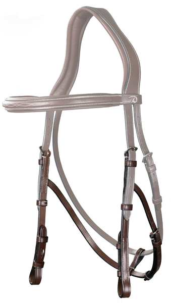 Paski policzkowe Dy'on do hackamore US Jumping - brązowe Brąz | Koń ...