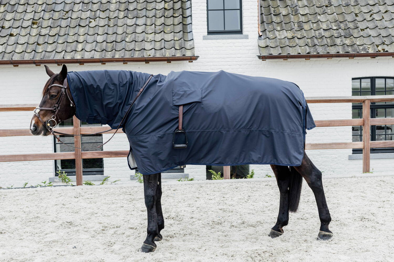 Kentucky derka przeciwdeszczowa do jazdy RainCoat Hurricane - granatowa ...