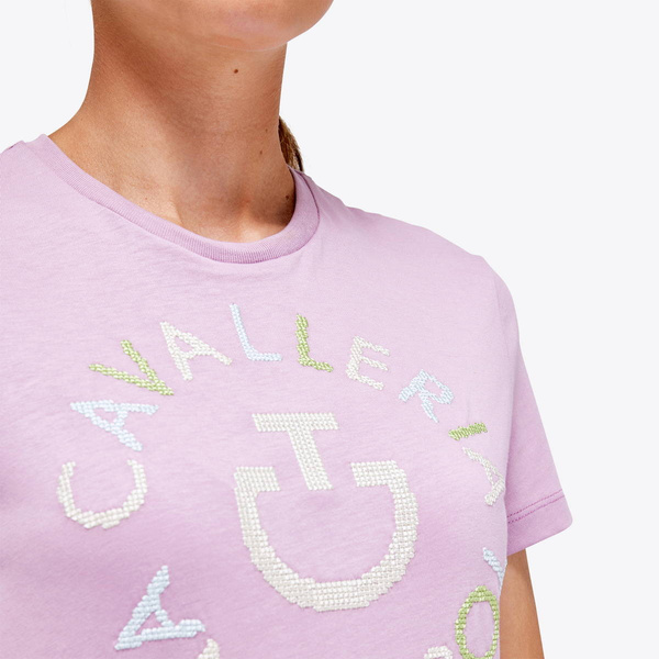 Koszulka Cavalleria Toscana Pixel Stitch Orbit - pudrowy róż | Jeździec ...